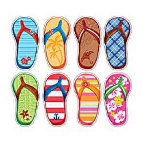 Jandals Variety Accent Cards - D – The School Shop NZ