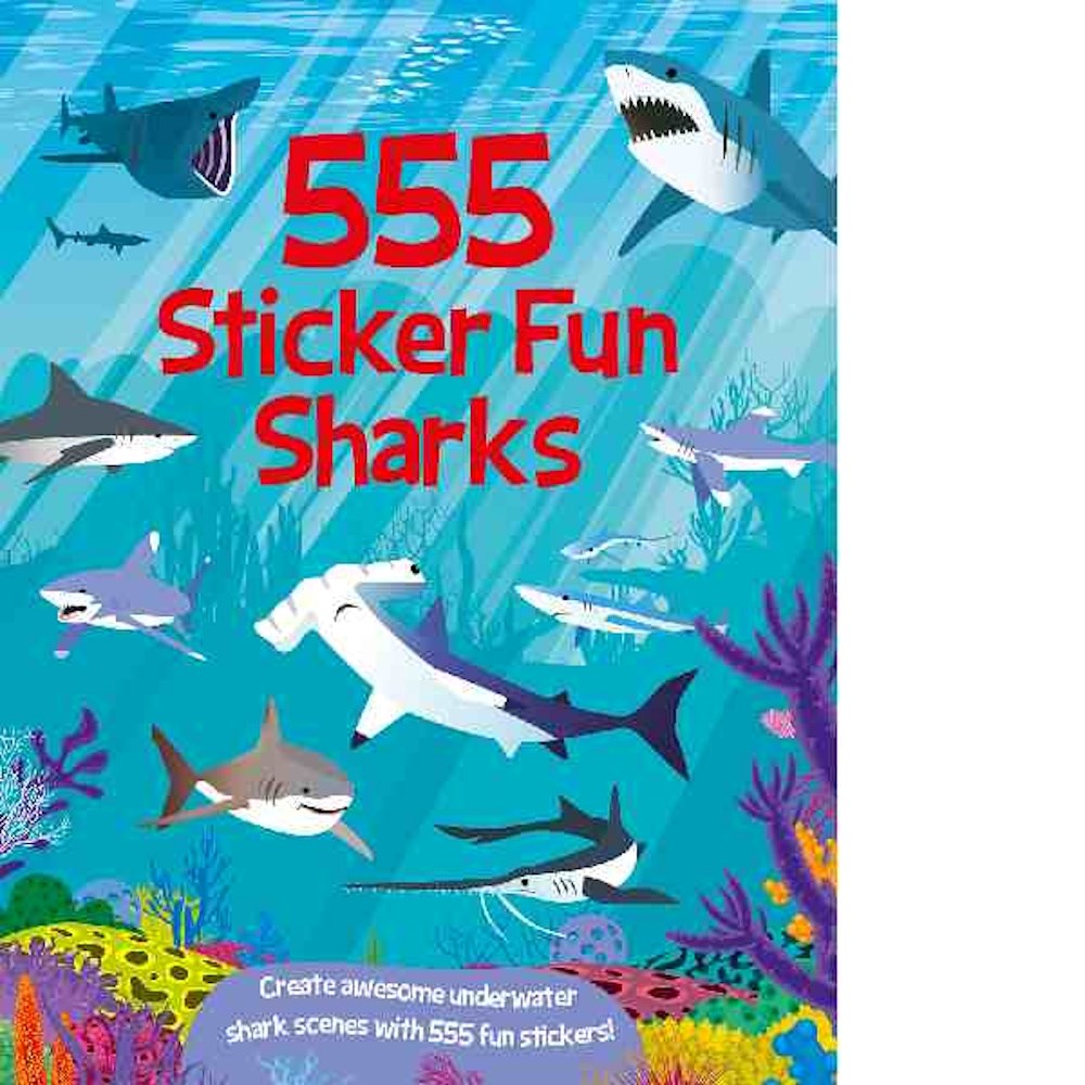 555 Sticker Fun Book Sharks – The School Shop NZ