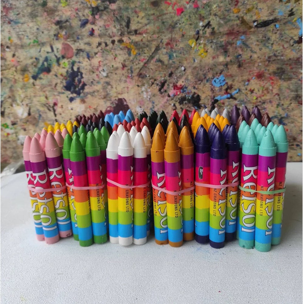 Retsol Soft Crayons Wrapped - Bundle Of 10 – The School Shop NZ