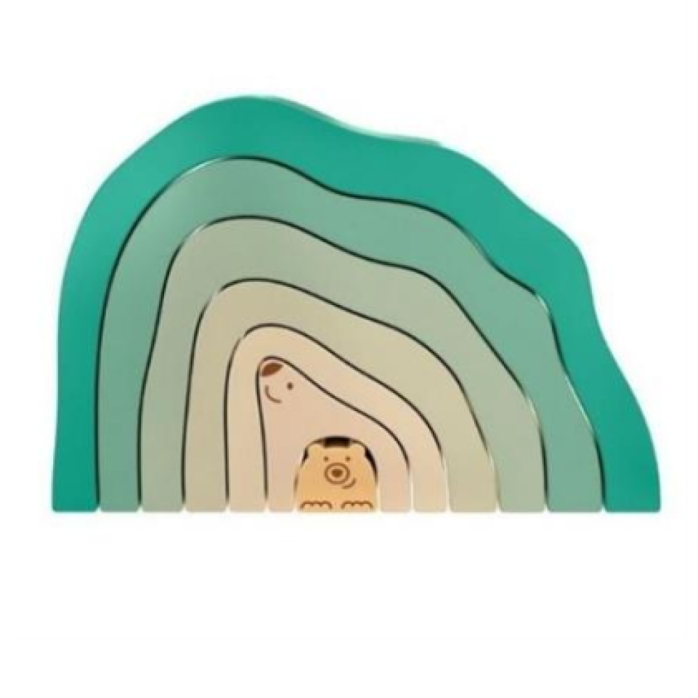 Hape Arctic Polar Bear Stacking Blocks – The School Shop NZ