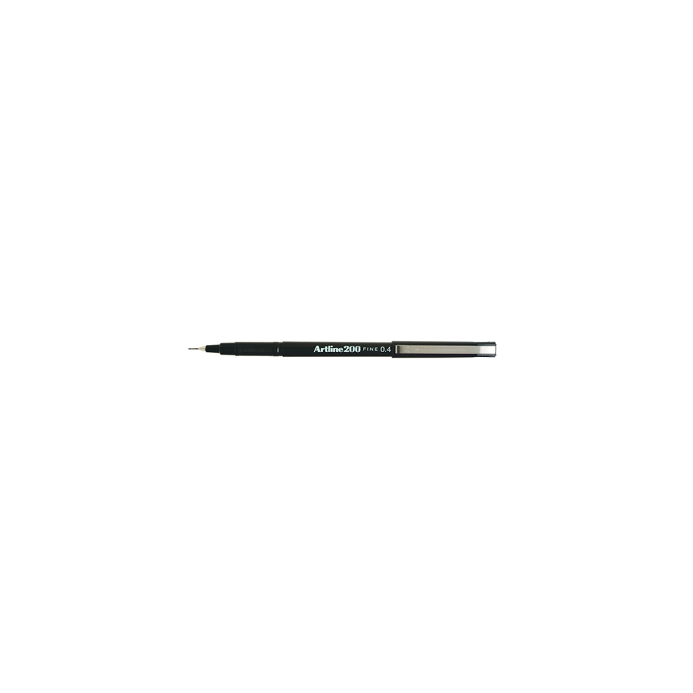 ARTLINE 200 FINELINER PEN 0.4MM BLACK – The School Shop NZ